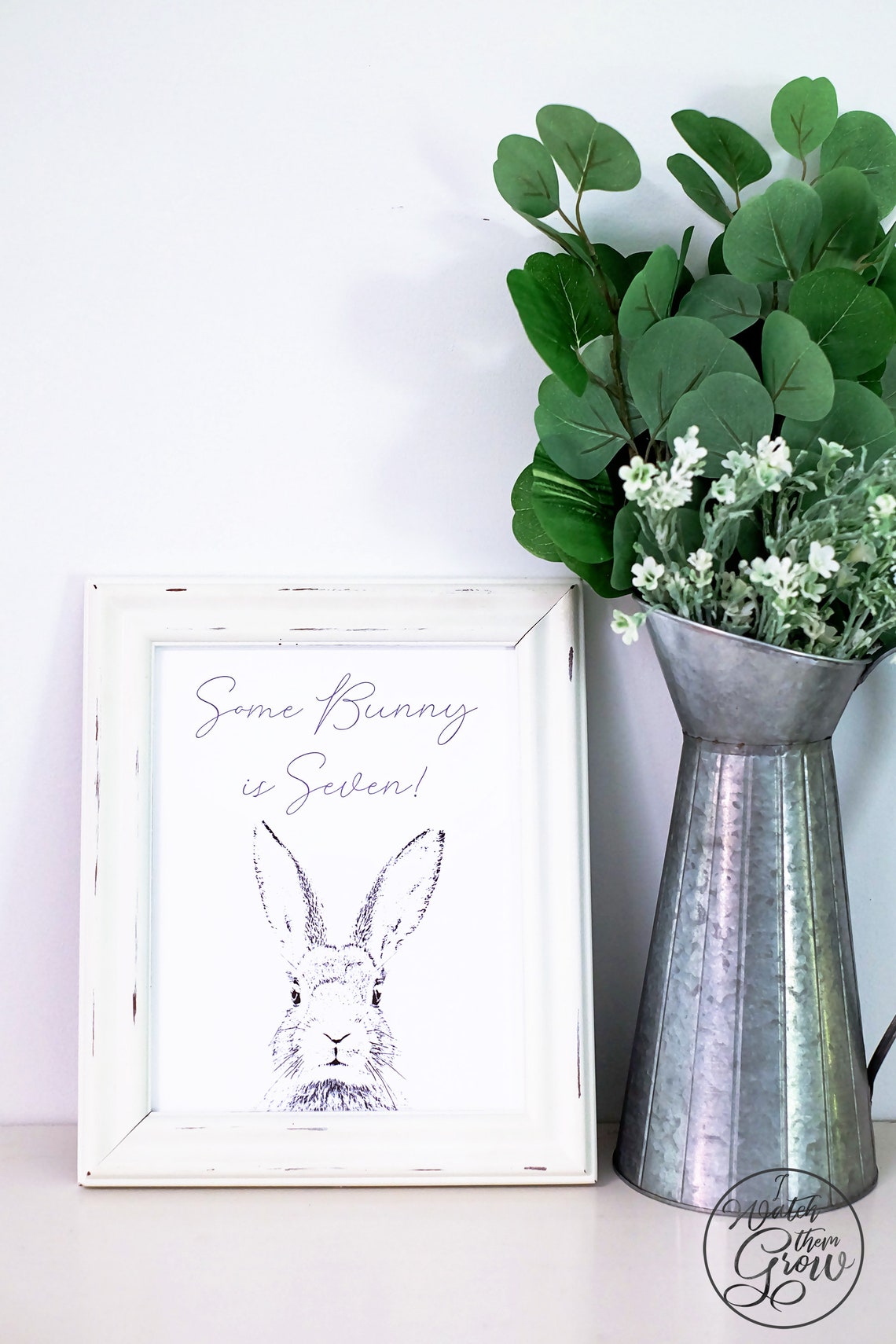Editable Bunny Party Sign 8x10 Inch Printable Bunny Sign - Etsy