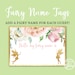 Fairy Name Tags, Printable Fairy Name Stickers, Fairy Name Labels ...