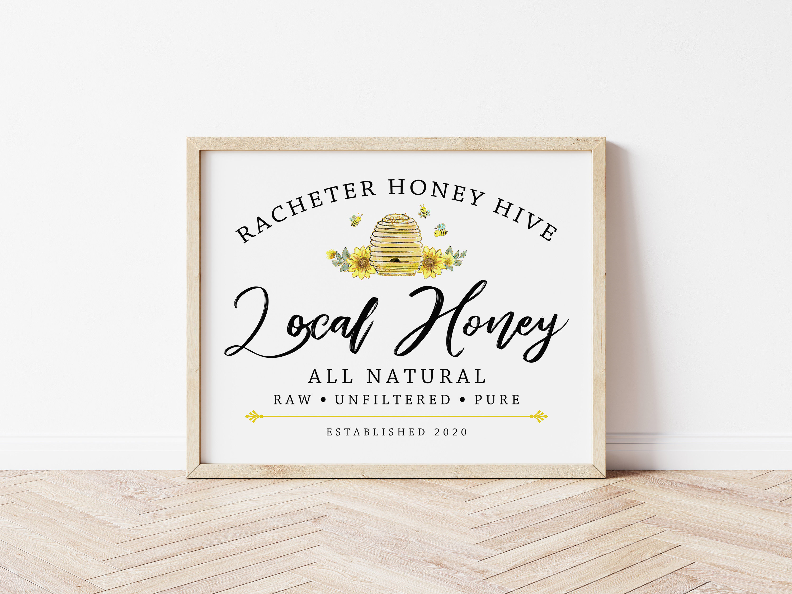 Local Honey Sign Personalized Printable Honey Sign Custom - Etsy