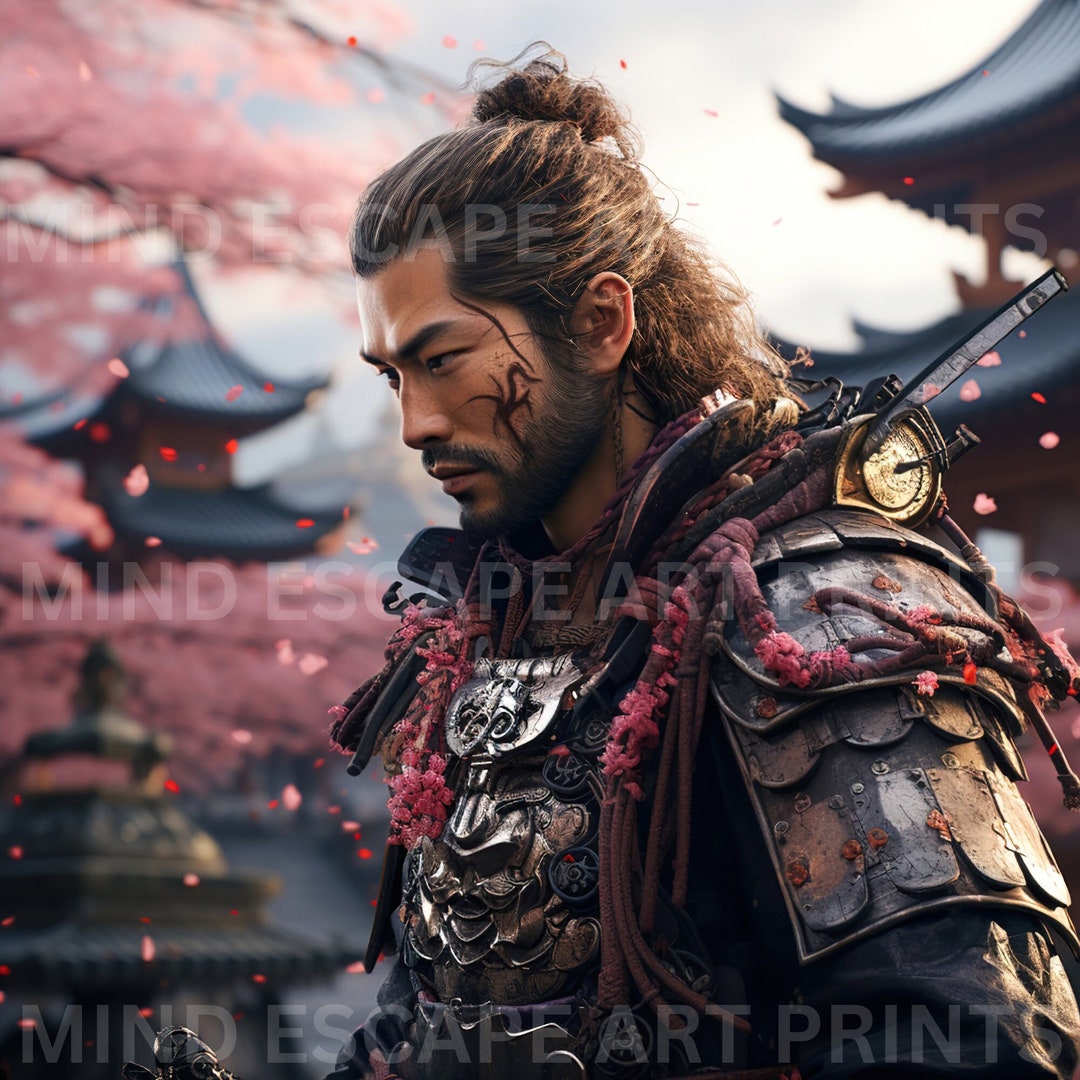 Samurai Art Digital Print Samurai,realistic Digital Art,samurai Art ...