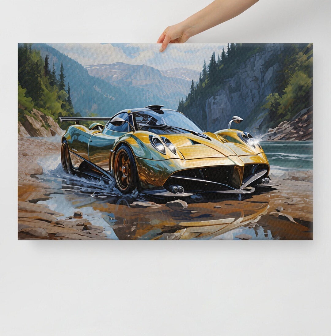 Custom Pagani Huayra Super Car,neon Oil Painting Style, Automotive ...