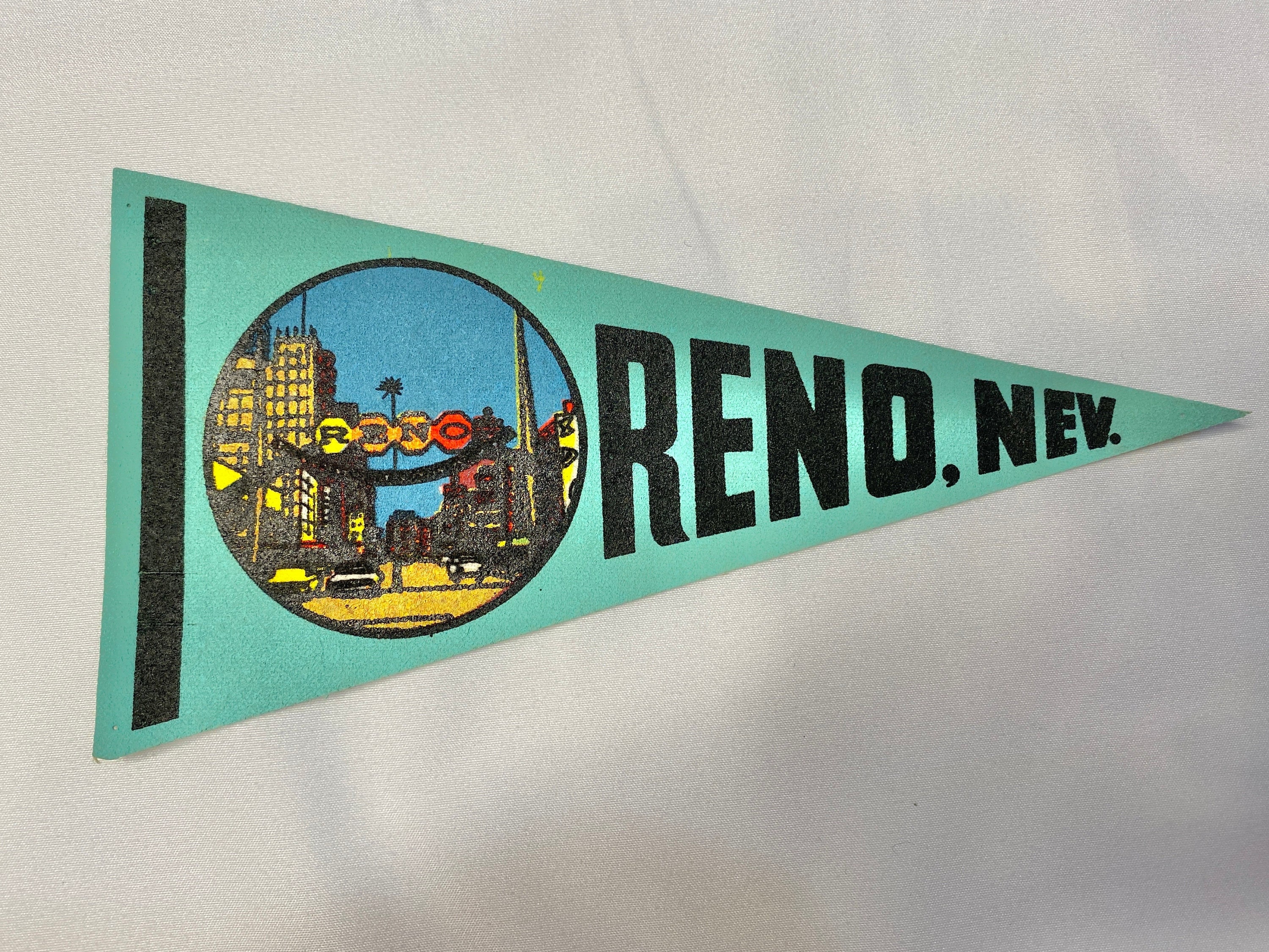 1960s Mini Reno Nevada Pennant/ 1960s Reno Nevada Souvenir Pennant ...