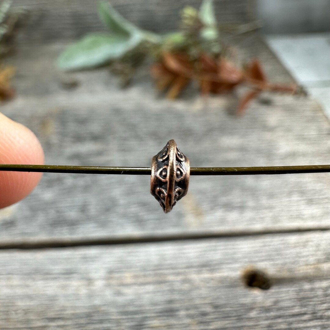 Antique Copper Finish Rustic Spacer Beads 6mm Bicone - Etsy