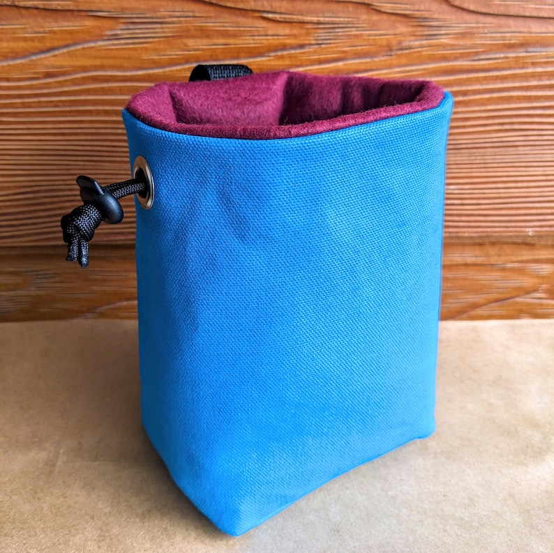 Neon Blue Custom Chalk Bag | Your Image | Rock Climbing Gift - Etsy
