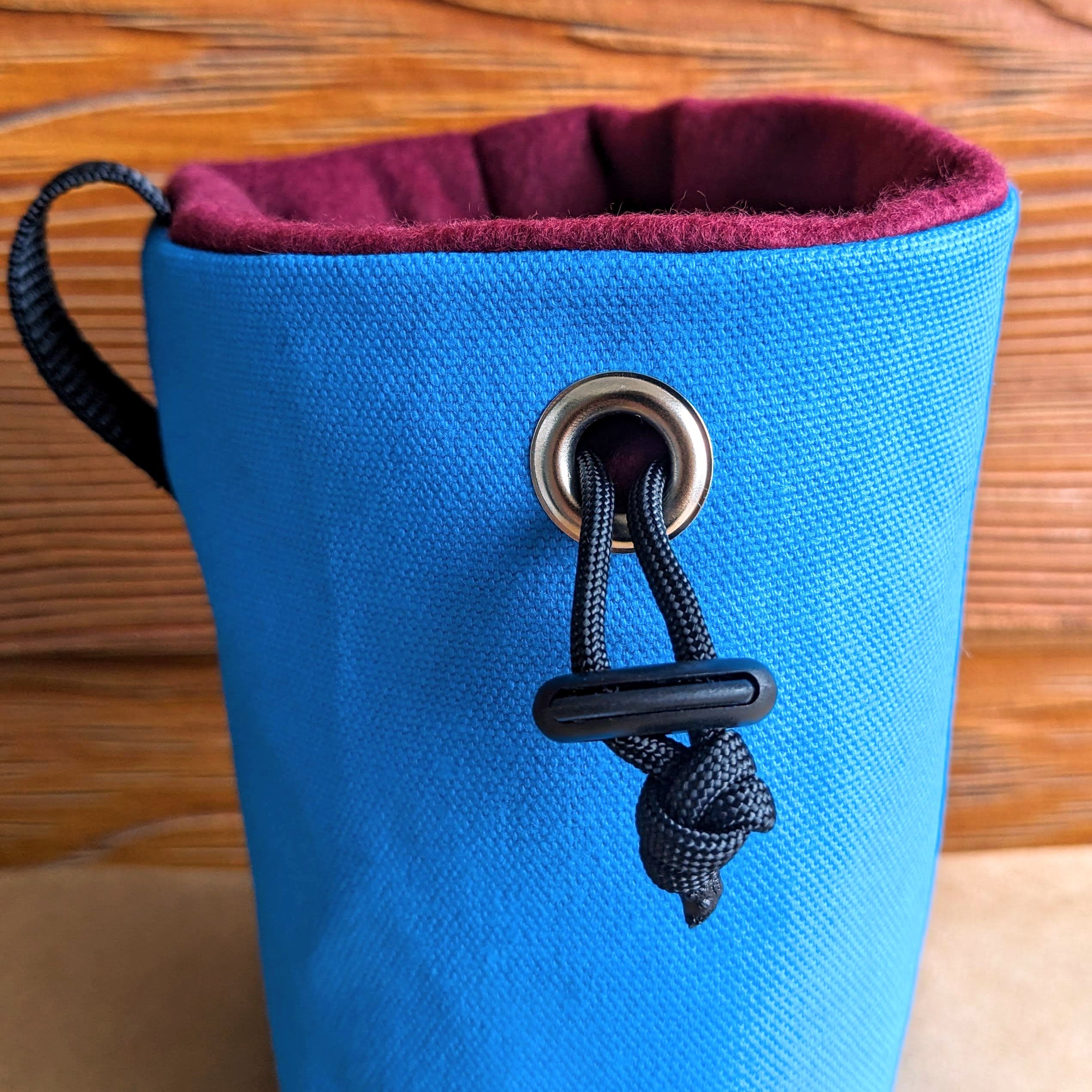 Neon Blue Custom Chalk Bag | Your Image | Rock Climbing Gift - Etsy