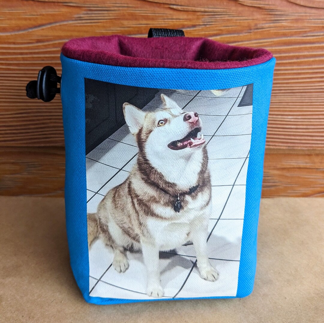Neon Blue Custom Chalk Bag | Your Image | Rock Climbing Gift - Etsy