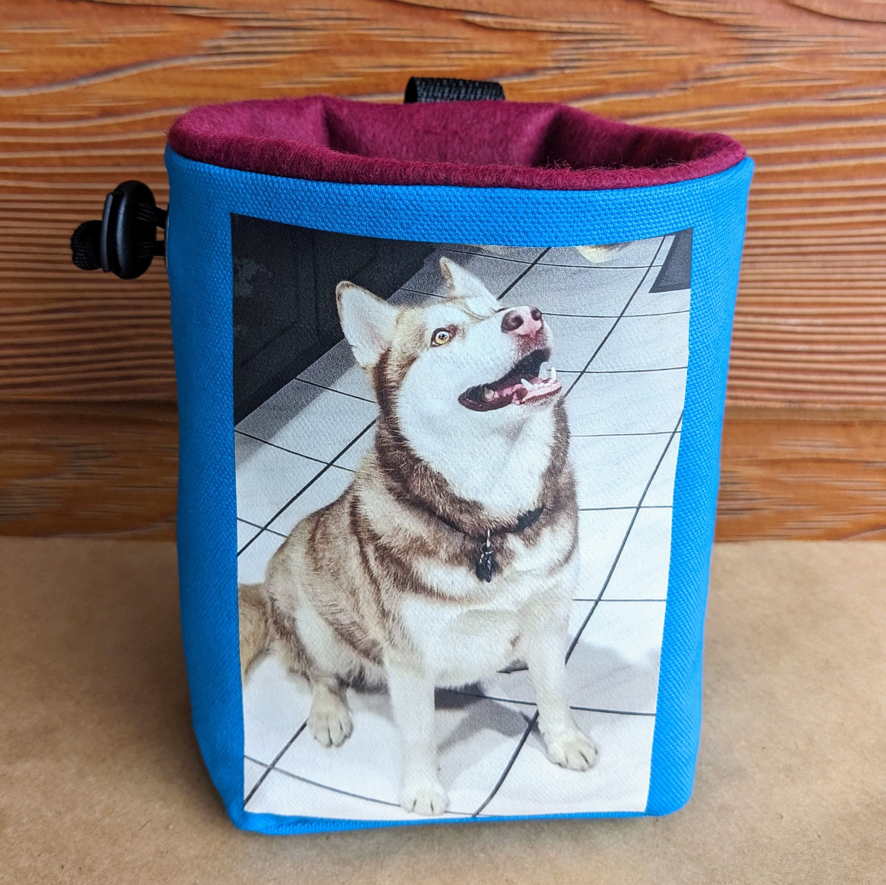 Neon Blue Custom Chalk Bag | Your Image | Rock Climbing Gift - Etsy