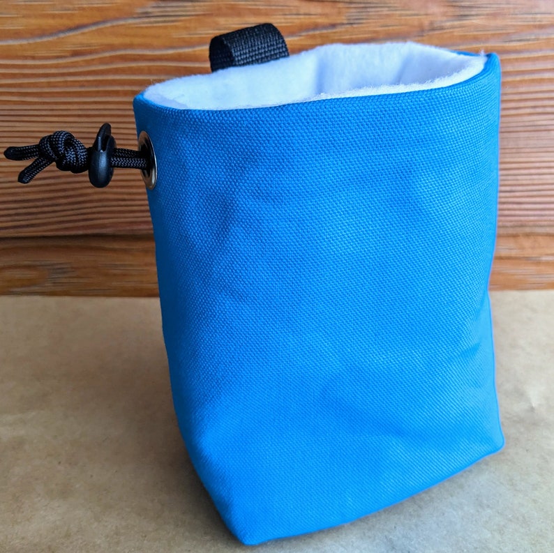 Neon Blue Custom Chalk Bag | Your Image | Rock Climbing Gift - Etsy