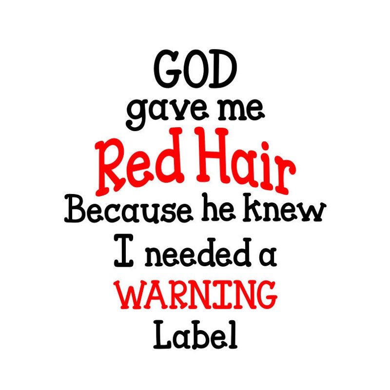 Red Hair Svg - Etsy