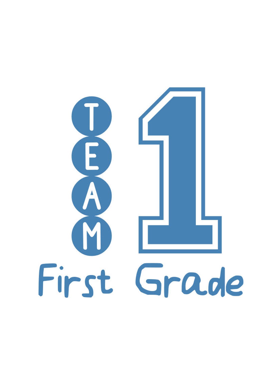 Team First Grade Svg; Back to School Teacher Svg; Svg File; Png File ...