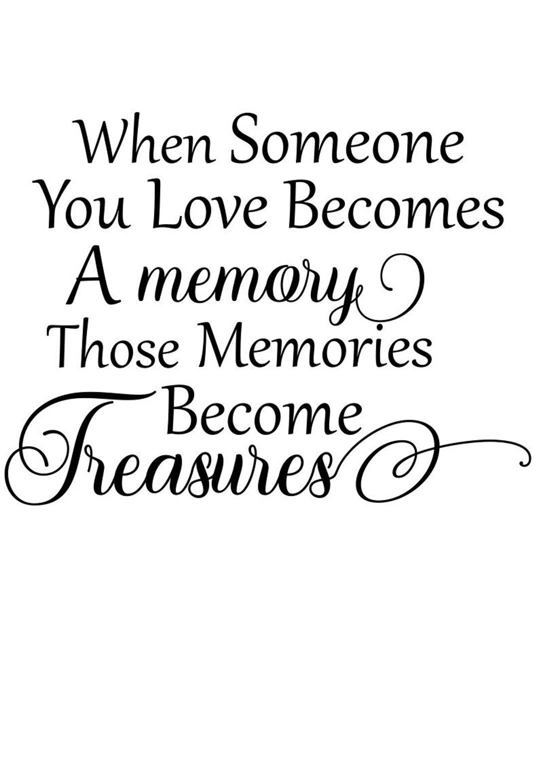 Memorial Svg; When Someone You Love Becomes a Memory Svg; Svg File; Dxf ...