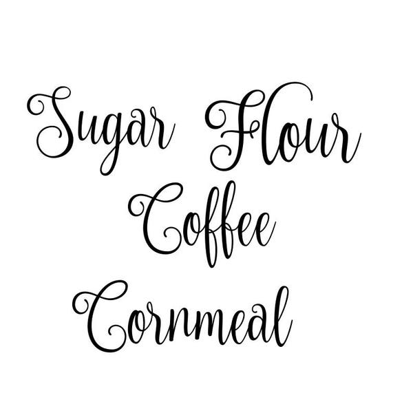 Canister Labels Svg - Etsy