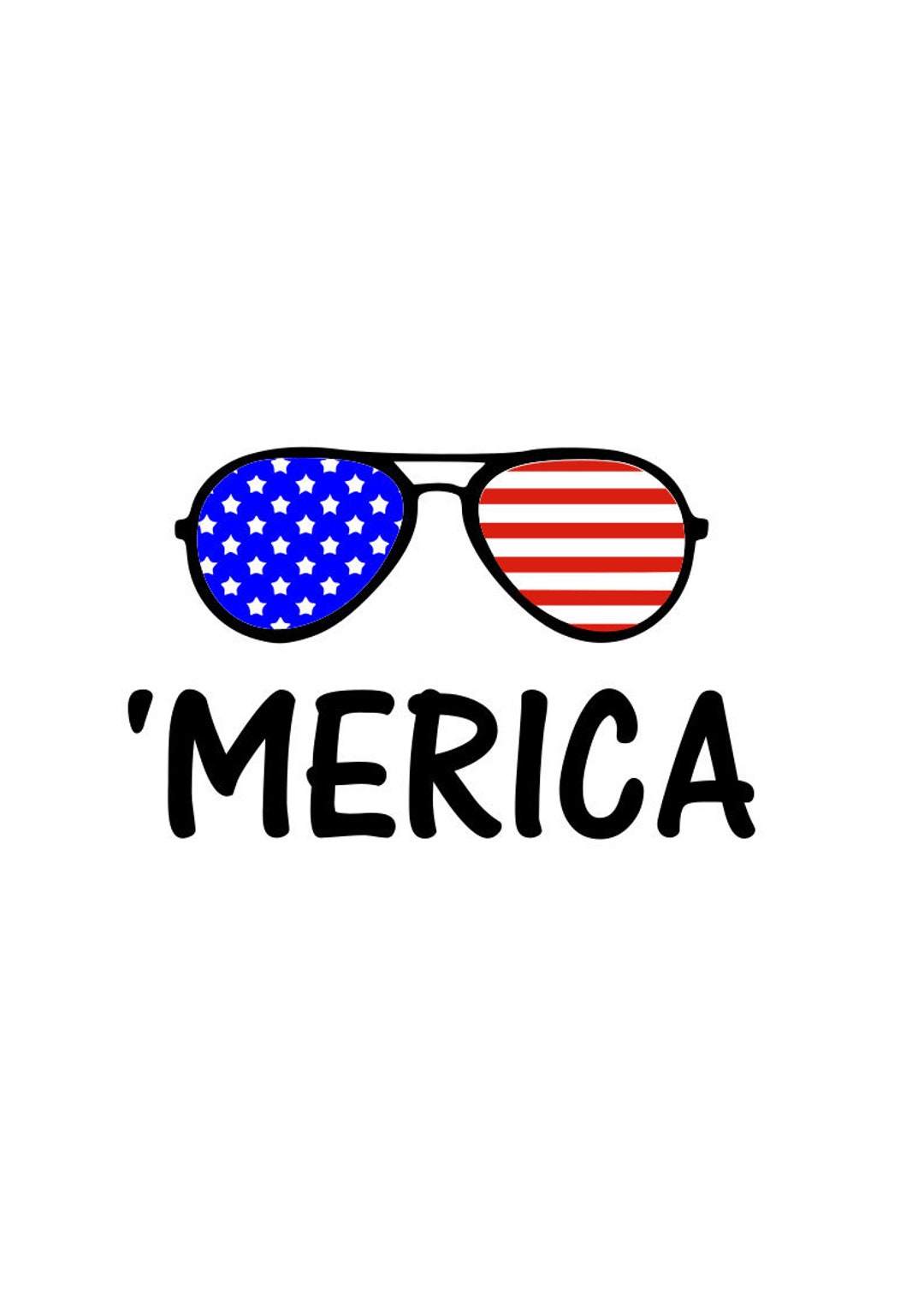 Merica Sunglasses Svg; Red White and Blue Sunglasses, July 4 Svg; Png ...