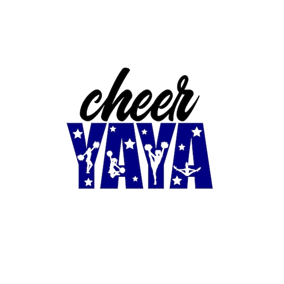 Cheer YAYA Svg File Transparent Png Silhouette File Cricut - Etsy