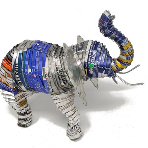 Recycled Elephant Tin Can Model (large) - Etsy UK