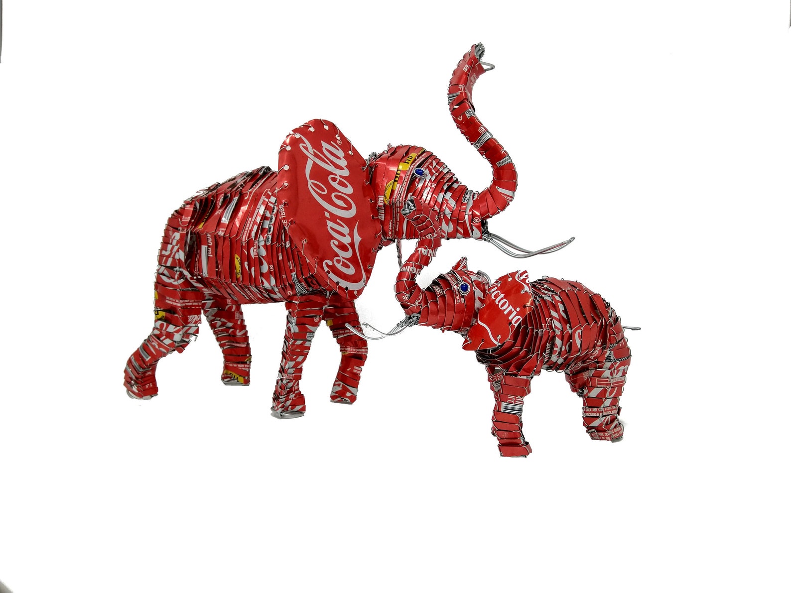 Recycled Elephant Tin Can Model (medium) - Etsy