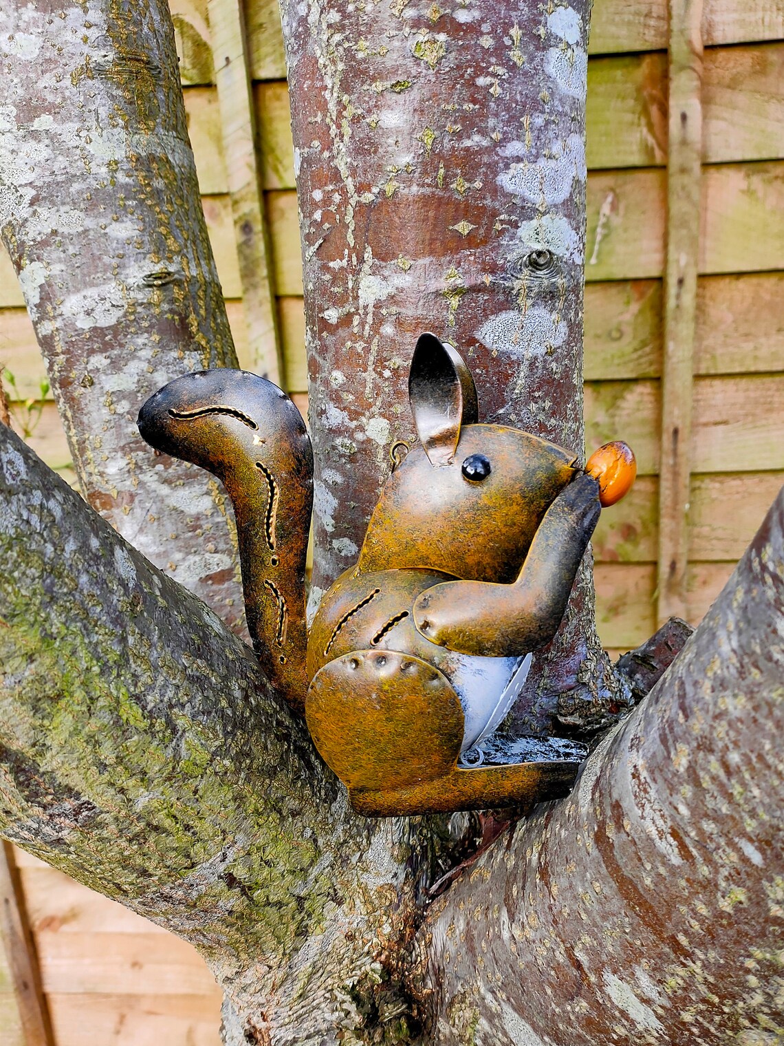 Squirrel Tea light Candle Holder Recycled Metal Lantern | Etsy