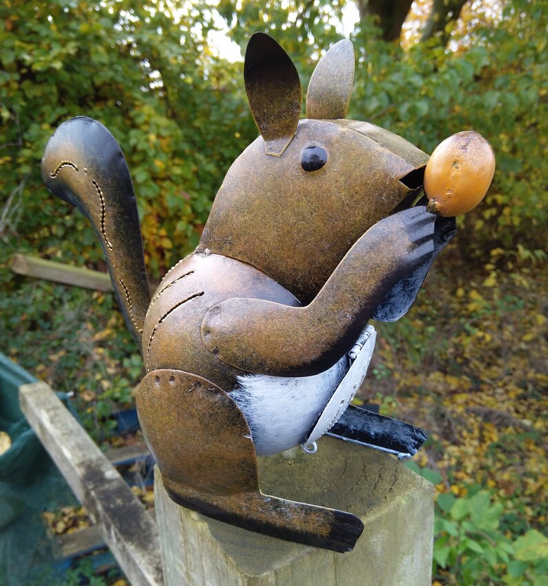 Squirrel Tea Light Candle Holder Recycled Metal Lantern - Etsy