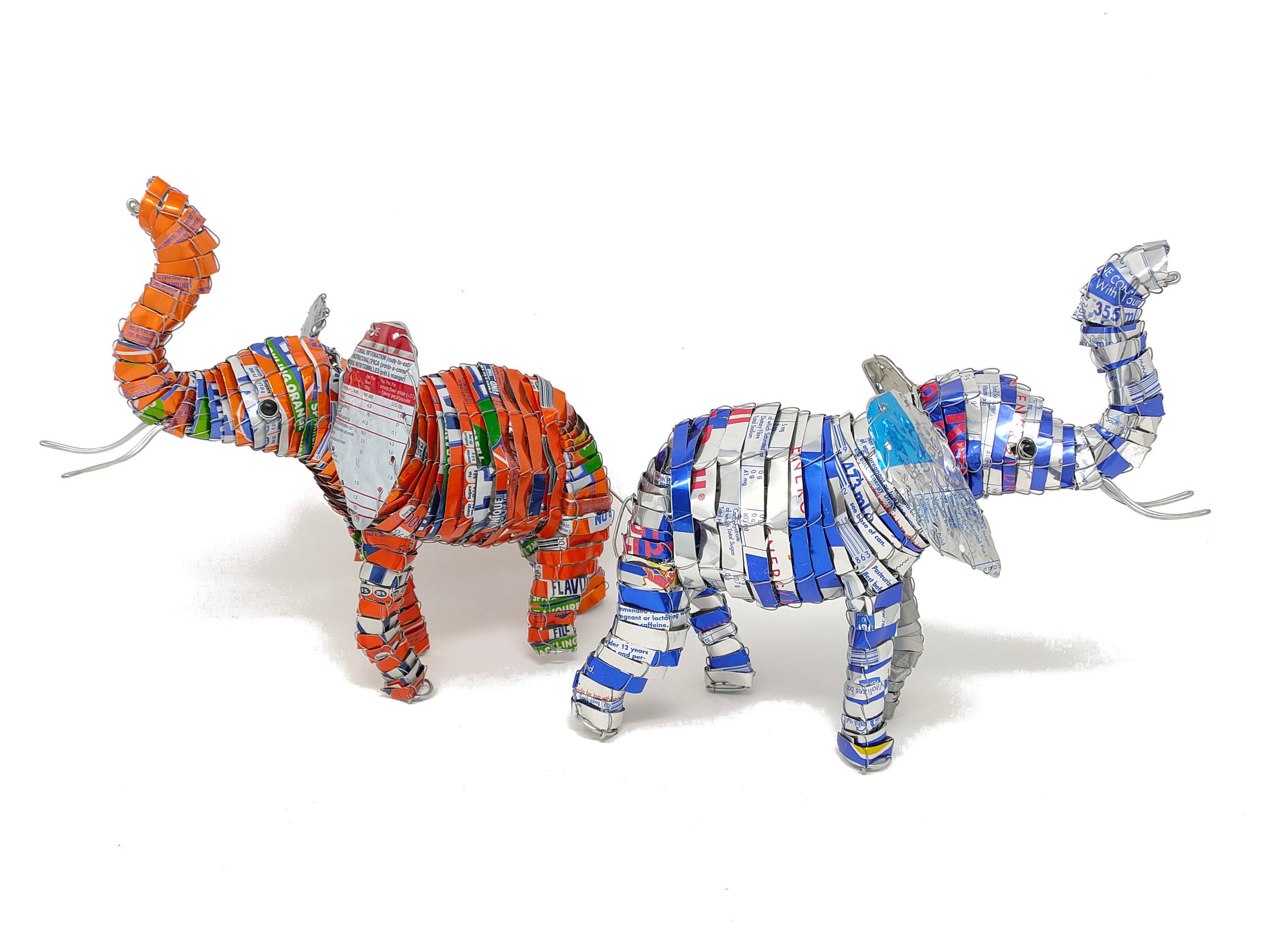 Recycled Elephant Tin Can Model (medium) - Etsy