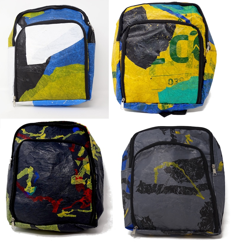 Kids Backpack Made From Recycled Plastic Bags - Etsy