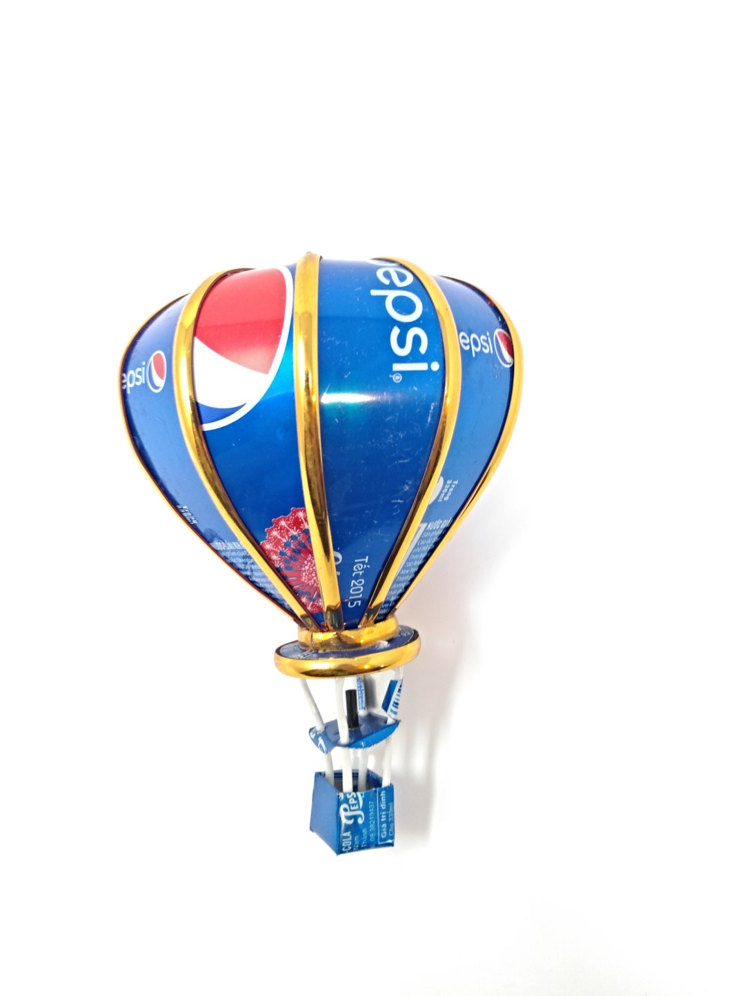 Recycled Pepsi Tin Can Hot Air Balloon Model - Etsy