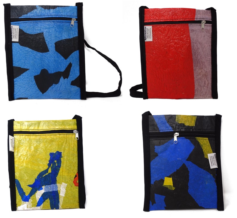 Crossbody Bag Made From Recycled Plastic Bags julia - Etsy