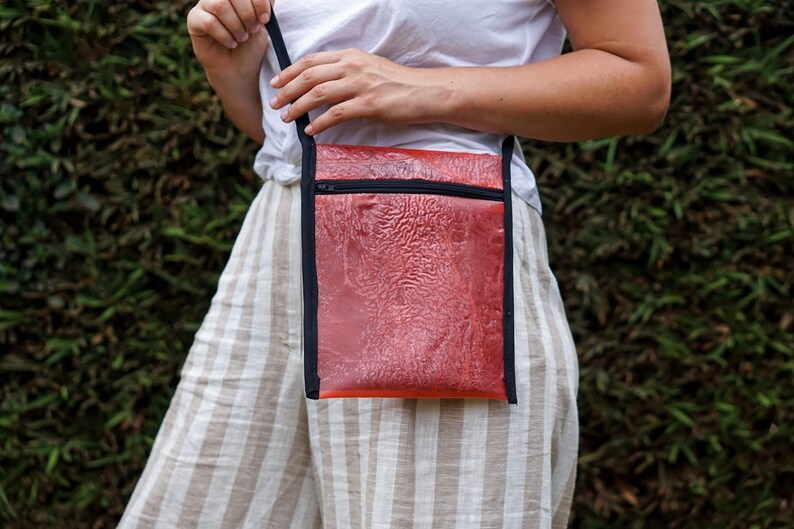 Crossbody Bag Made From Recycled Plastic Bags julia - Etsy
