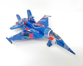 Vintage Coca Cola Tin Fighter Jet Airplane - Collectible - Artisan ...