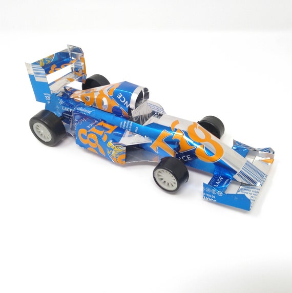 Recycled Tiger Beer Tin Can Model Formula 1 Car | Etsy