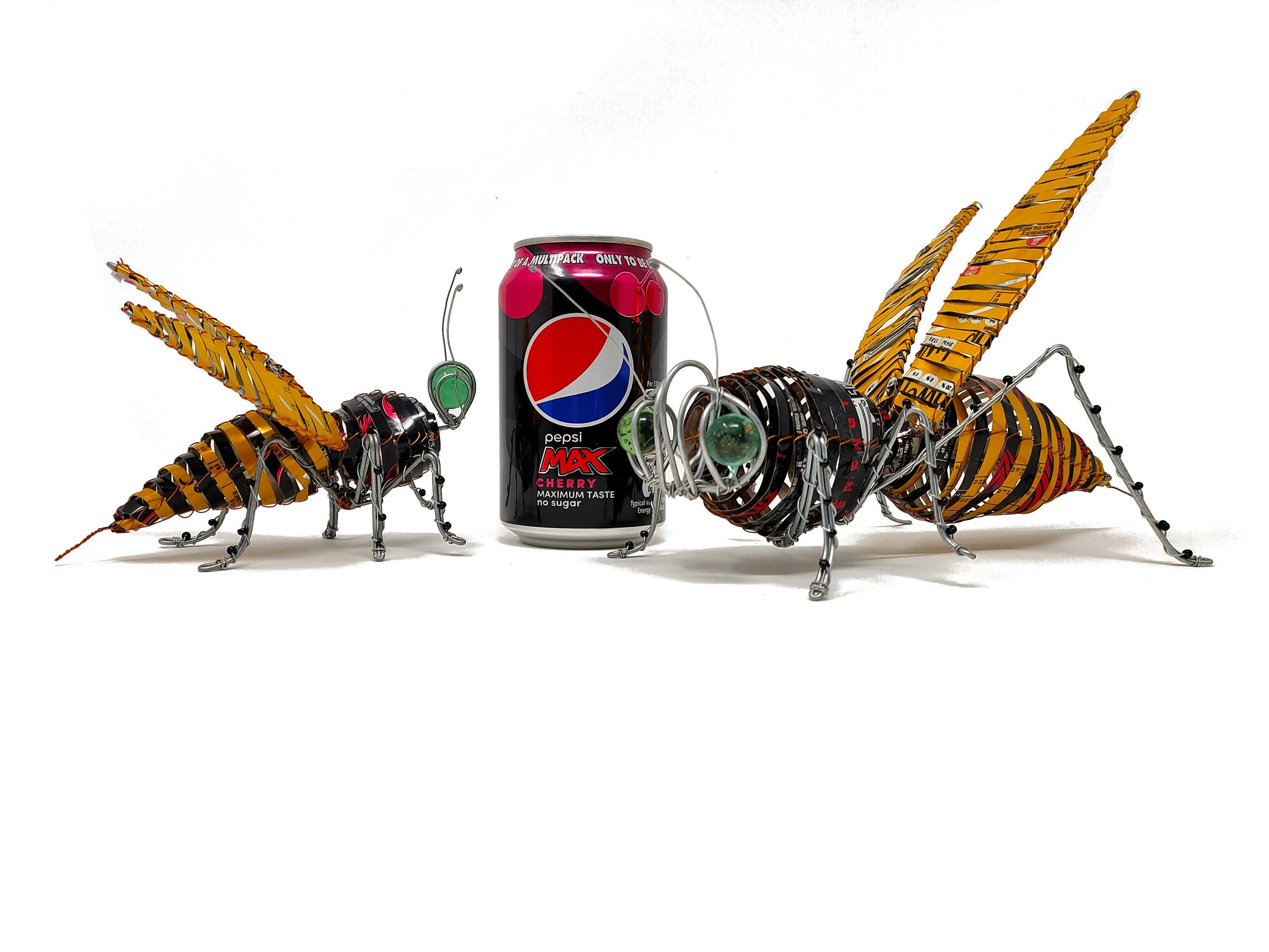 Honey Bee Recycled Tin Can Sculpture - Etsy