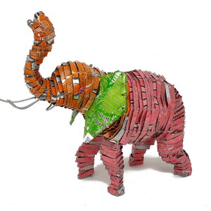 Recycled Elephant Tin Can Model (medium) - Etsy