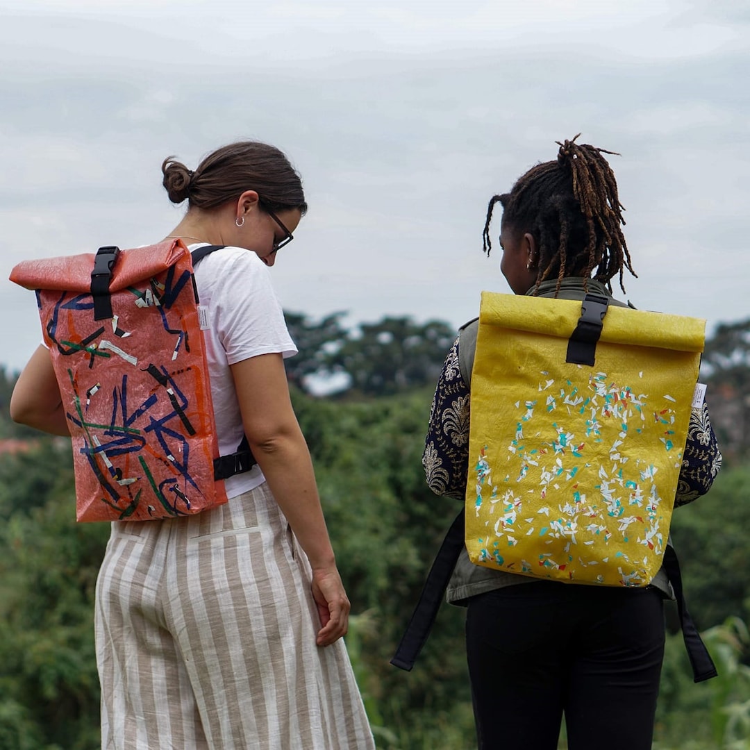 Mema Upcycled Roll-top Backpack Made From Recycled Plastic Bags ...
