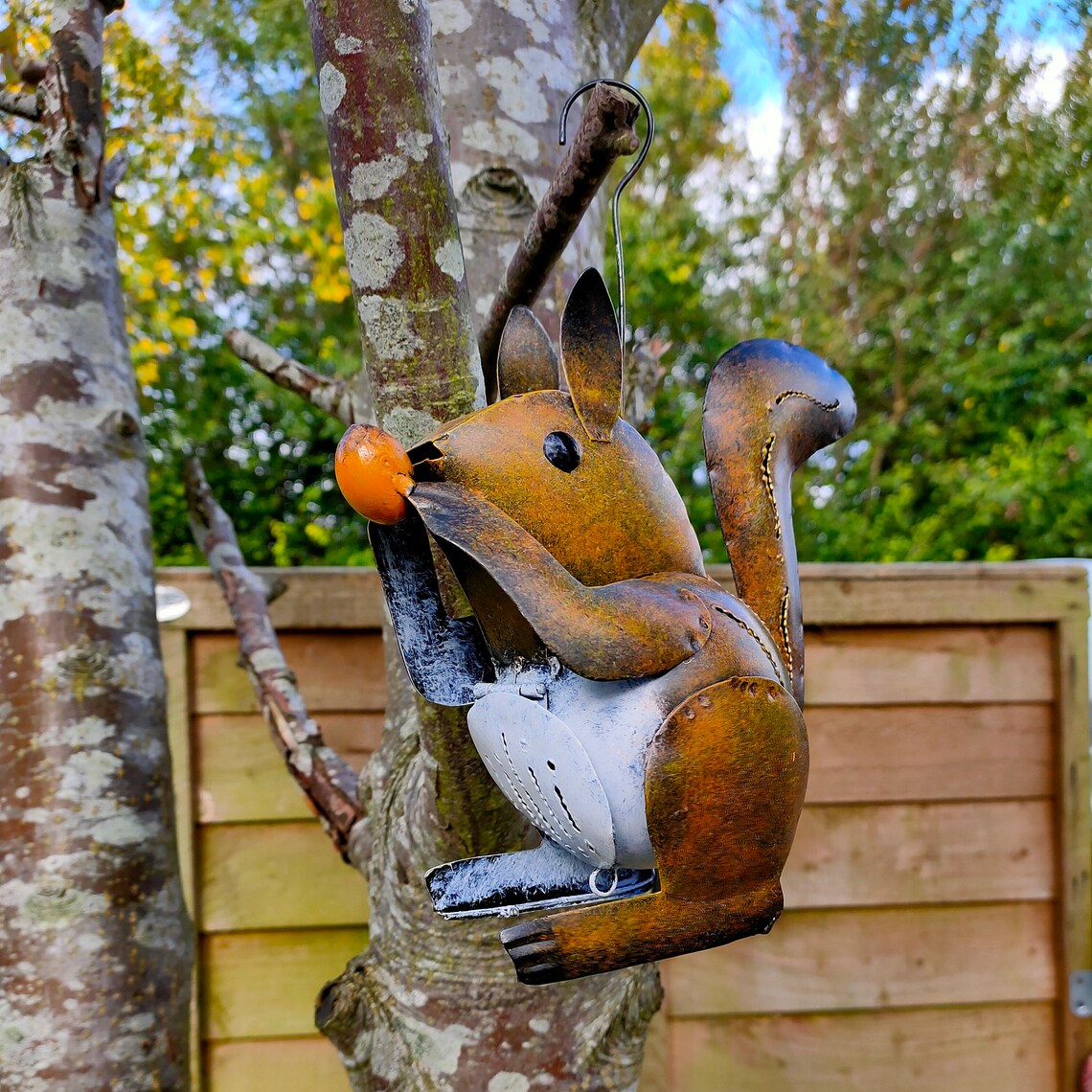 Squirrel Tea light Candle Holder Recycled Metal Lantern | Etsy