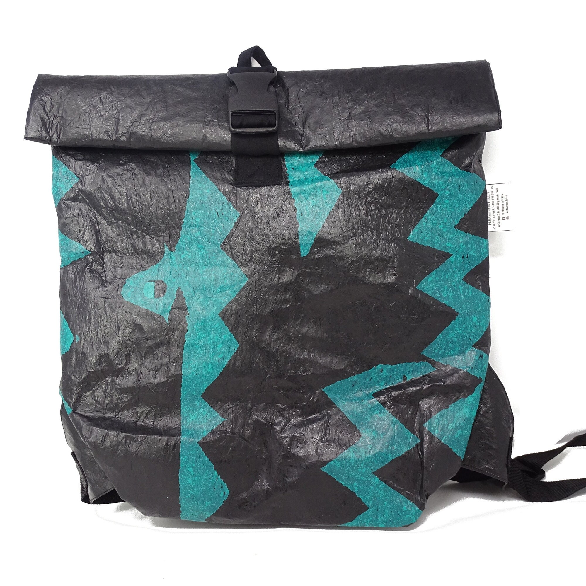 Mema Upcycled Roll-top Backpack Made From Recycled Plastic - Etsy UK