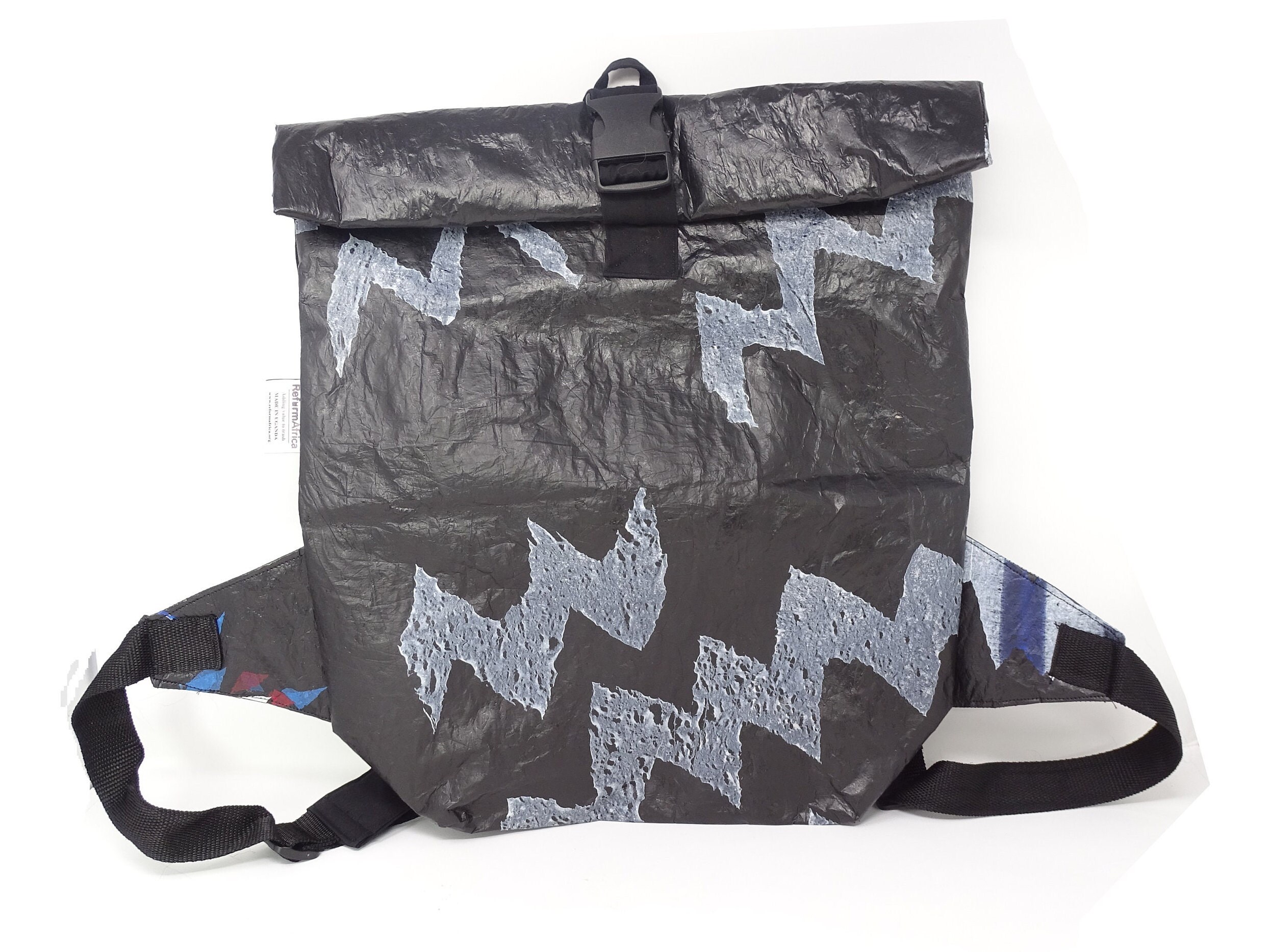 Mema Upcycled Roll-top Backpack Made From Recycled Plastic - Etsy UK