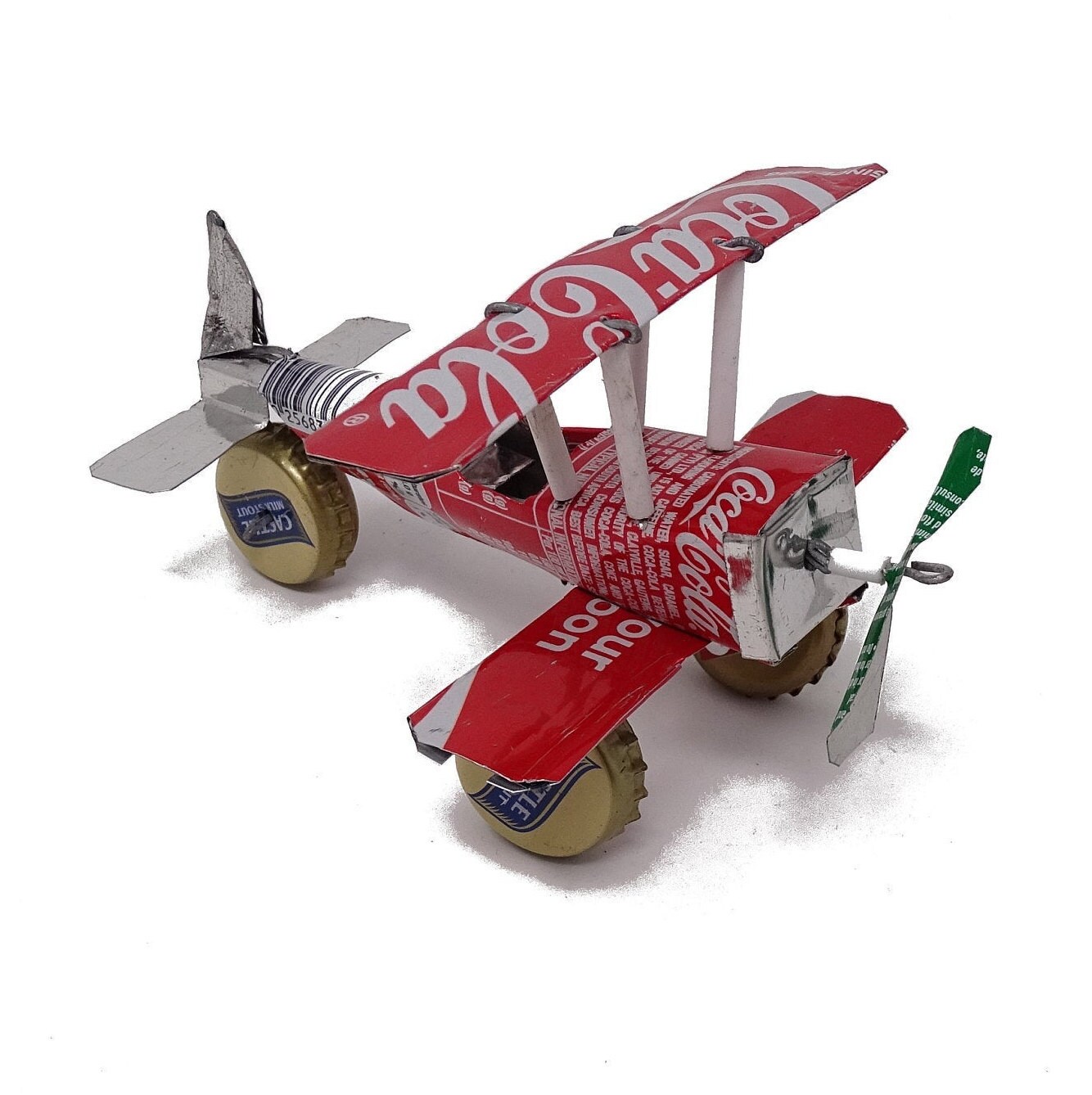 Recycled Mini Bi-plane Tin Can Model - Etsy UK