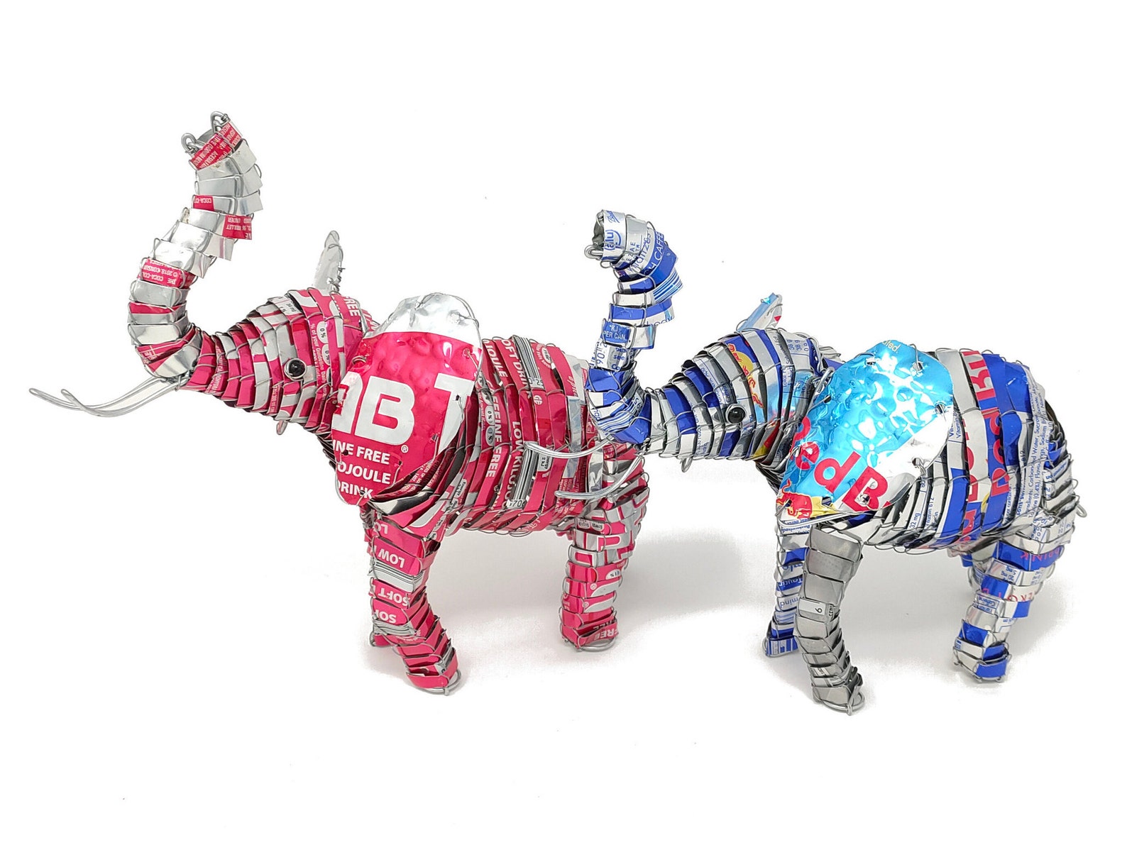 Recycled Elephant Tin Can Model (medium) - Etsy
