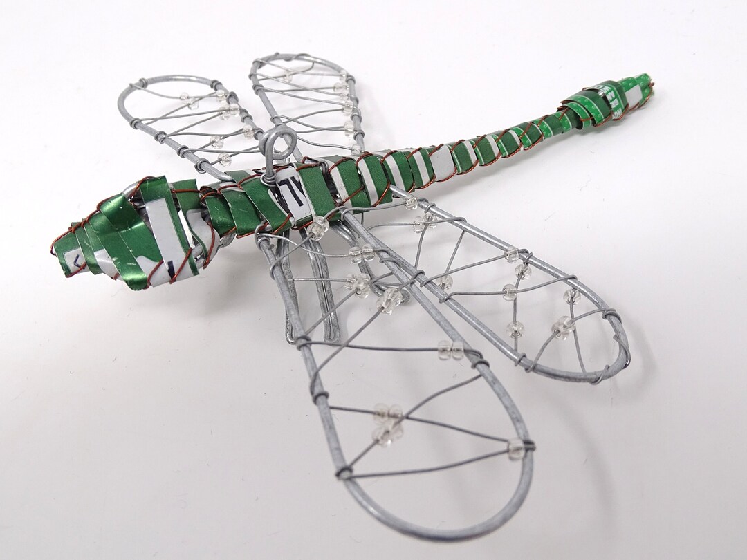 Dragonfly Recycled Tin Can Sculpture - Etsy