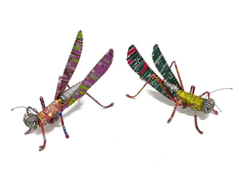 Recycled Tin Can Locust Sculpture | Etsy