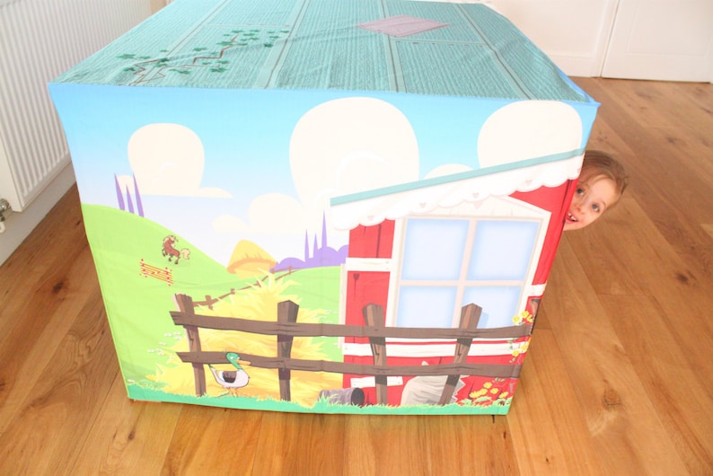 Pony Horse Stables Kids Table Den - Play Tent - Kids Tent - Children's ...
