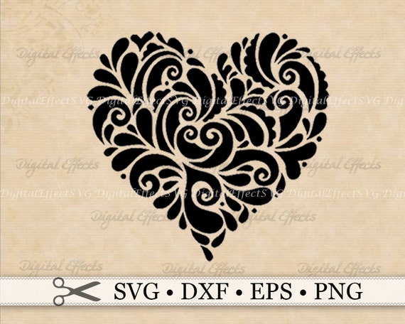 HEART SVG File Heart Svg Png Dfx Eps Heart Stencil Svg | Etsy Australia