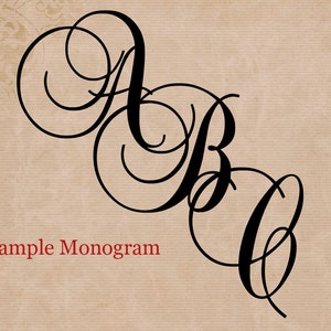 BAROQUE Font, Wedding Font, Fancy Script Monogram, Svg Font; TTF, Svg ...
