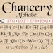 CHANCERY Font, Calligraphy Font, Medieval Font, Monogram Svg, Dxf, Eps ...