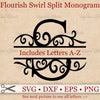Wedding Script Monogram Font Svg, Dxf, Eps, Png Digital Monogram DIY, Fancy Script, Cursive SVG ...