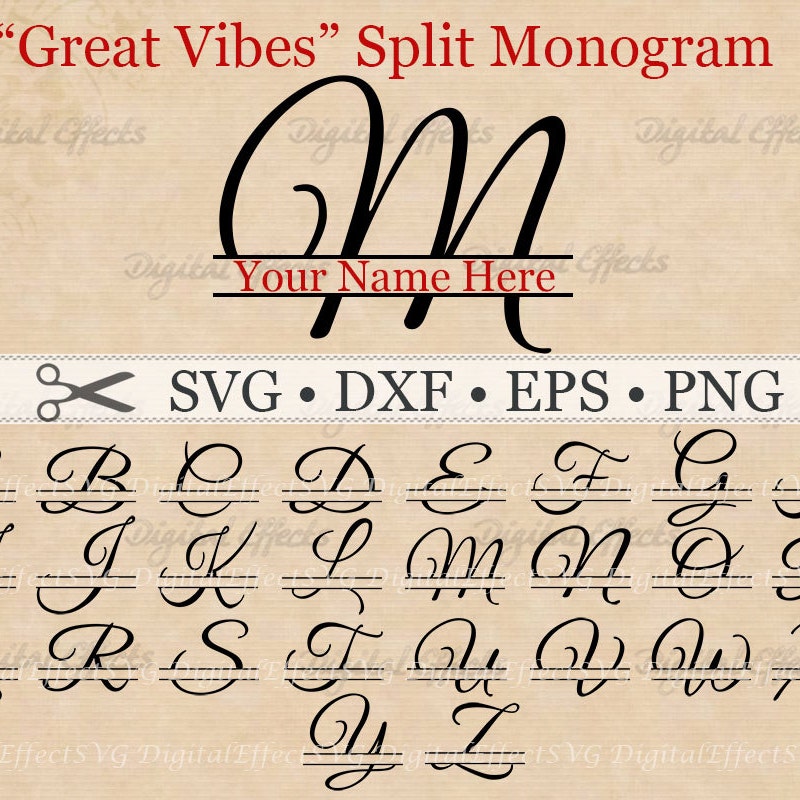 Great Vibes Font - Etsy