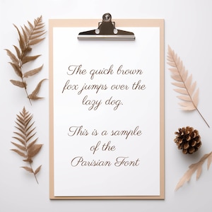 Parisian Script Font TTF, Svg, Dxf, Eps, Png, Fancy Script Font ...