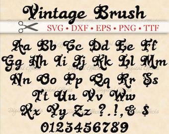 ELEGANT Script Font Monogram Svg, Dxf, Eps, Png; Digital Monogram DIY, Fancy Script, Cursive ...