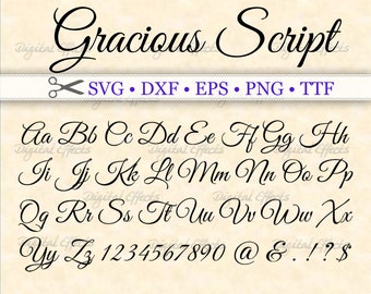 CHANCERY Font, Calligraphy Font, Medieval Font, Monogram Svg, Dxf, Eps, Png Files, TTF Font ...