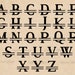 Bold Roman Split MONOGRAM Svg, Dxf, Eps, Png Files, Serif Split ...