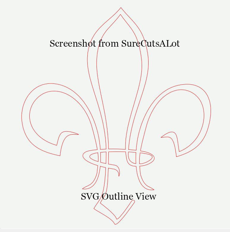 Fleur De Lis SVG File, Stylized Fleur De Lis Svg, Png, Dfx, Eps, Saints ...